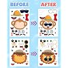 Amazon.com: 24 Pcs Make Your Own Animal Sticker Sheets for Kids, 2 ...