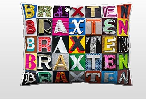 Amazon.com: Personalized Pillow featuring the name BRAXTEN in sign ...