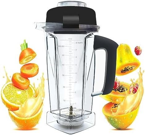 Amazon.com: 64 OZ Container Blender Pitcher for Vitamix 5000 5200 6300 ...