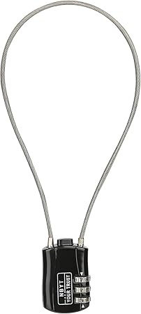 NBYT Wire Combination Lock Padlock, Wire Diameter 3/24", 16 ...