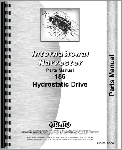 International Harvester 186 Hydro Tractor Parts Manual: unknown author ...