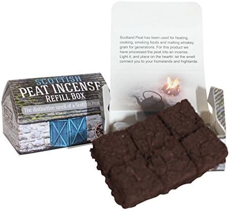 Amazon.com: Scottish Turf Peat Incense REFILLS for Ceramic Highland ...