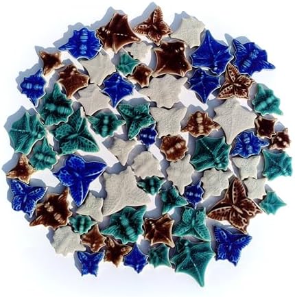 Amazon.com: EDFLIFE Glazed Ceramic Tiles for Crafts, 1LB Random Insect ...