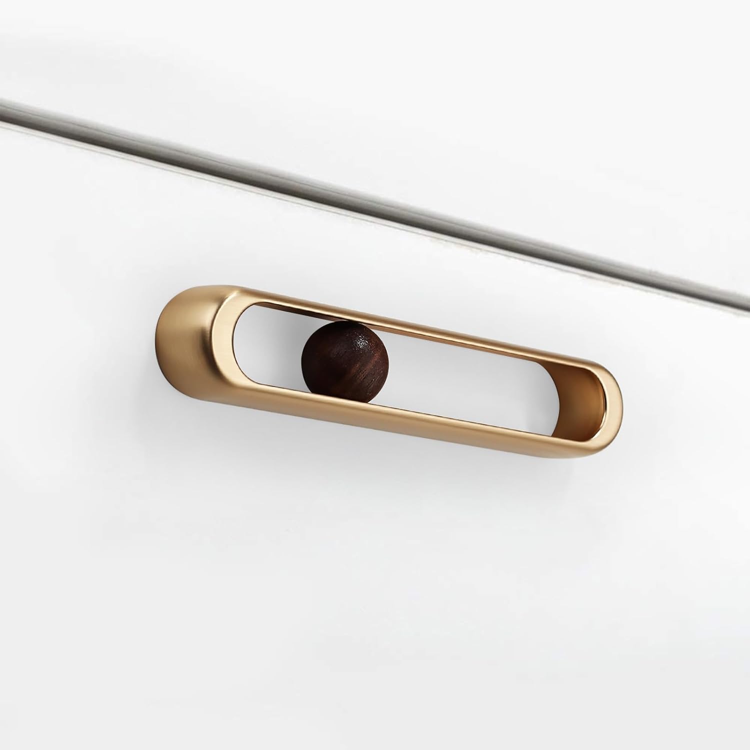 9BUILD 6 Pack Brushed Brass Cabinet Cup Pulls 5 Inch Kitchen Cabinet ...