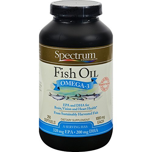 Amazon.com: SPECTRUM ESSENTIALS FISH OIL 1000MG, 250 CT : Health ...