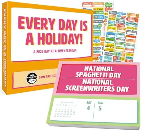Amazon.com: Every Day is a Holiday Calendar 2025 - Deluxe 2025 National ...