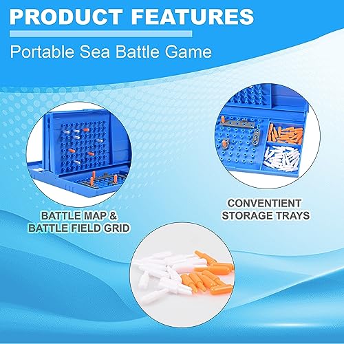 Sea Battle Game – 2 Player Strategy Board Game, Sink the Battle Ships ...