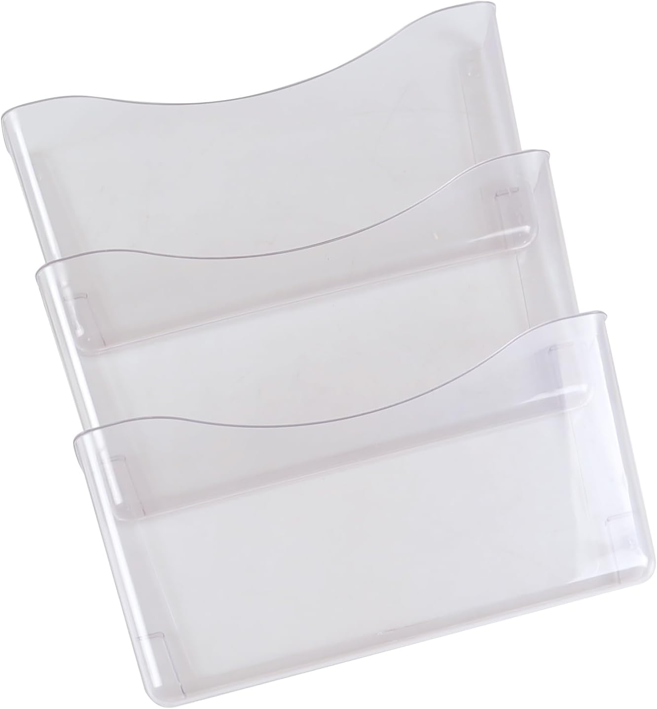 Amazon.com : Nicesh 3-Pack Acrylic Wall Mounted Mail Paper Document ...