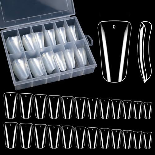 Amazon.com: 240PCS Duck Nail Tips for Acrylic Nails Professional, Clear ...