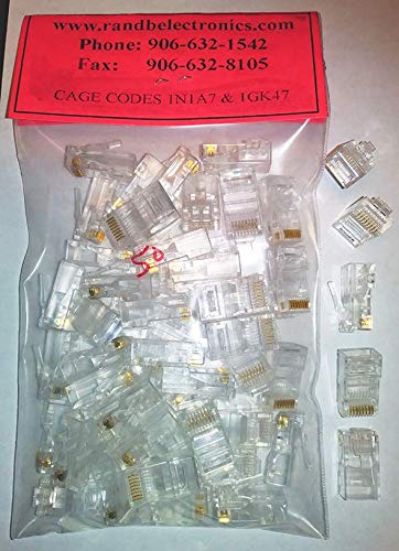 Amazon.com: R&B Electronics, Inc. RJ45 CAT5 Connectors (50 Pack), High ...