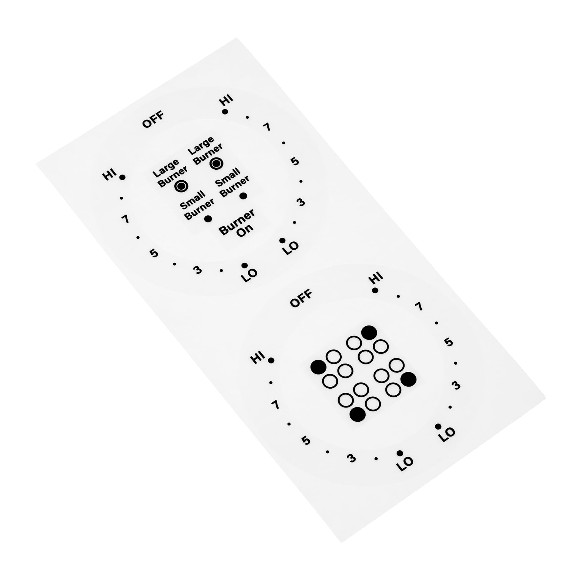 Amazon.com: HALLMERS 2X Cooktop Hi-Lo Lo-Hi Dial Self Adhesive Decal ...