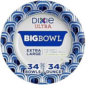 Amazon.com: Dixie Ultra® 34 OUNCE PAPER BOWL, 34 COUNT : Health & Household