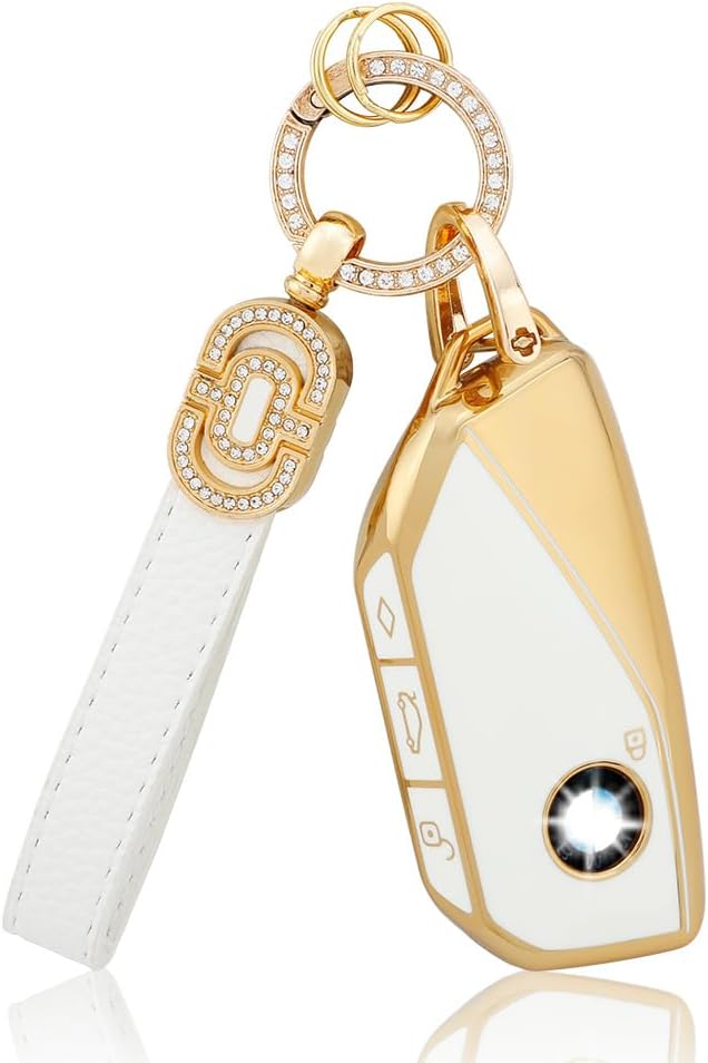 Amazon.com: CARFIB for BMW X7 Key Fob Cover 2023 2024 7 Series i7 iX XM ...