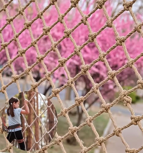 Amazon.com: Rope Net Fence Safety Net Decor Heavy Duty Hemp Rope ...