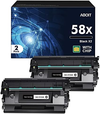 Amazon.com: 58X Black High-yield Toner Cartridge: 2 Pack (with New Chip ...