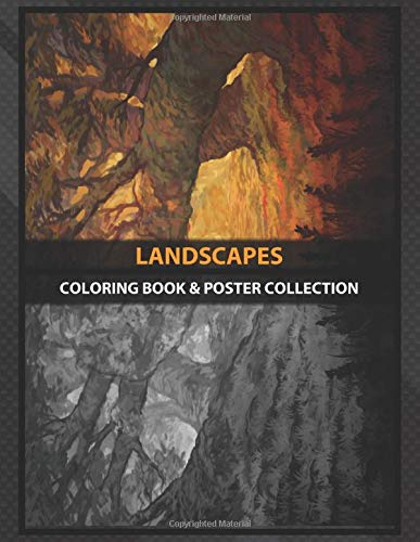 Coloring Book & Poster Collection: Landscapes Amber Anomaly Fantasy ...
