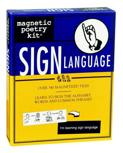 Sign Language Magnetic Poetry Kit: Magnetic Poetry: Amazon.com: Books