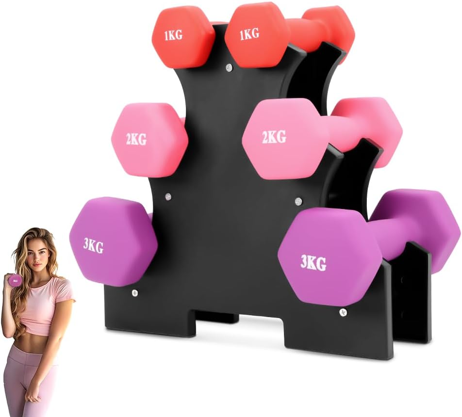 Kit 6 Halteres, Halteres, 6 Halteres (1kg, 2kg, 3kg) Alteres para ...