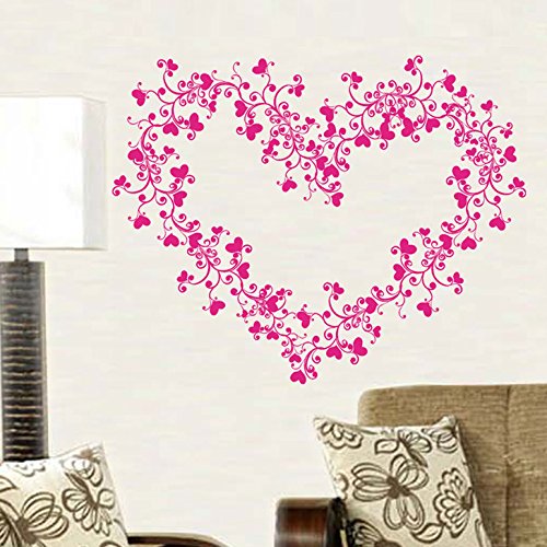 Decals Design 'Lots of Love Hearts' Wall Sticker (PVC Vinyl, 60 cm x 90 ...