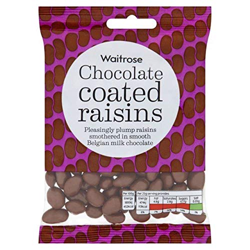 Amazon.com : Waitrose Belgian Milk Chocolate Raisins - 150g (0.33 lbs ...