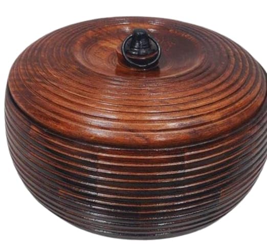 SHAMSI ARTS Handcrafted Wooden Chapati Box & Roti Boxes for Kitchen ...