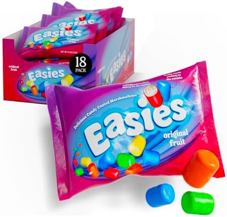 Amazon.com : Mini Marshmallows Individual Packets - Fruit Colored Candy ...