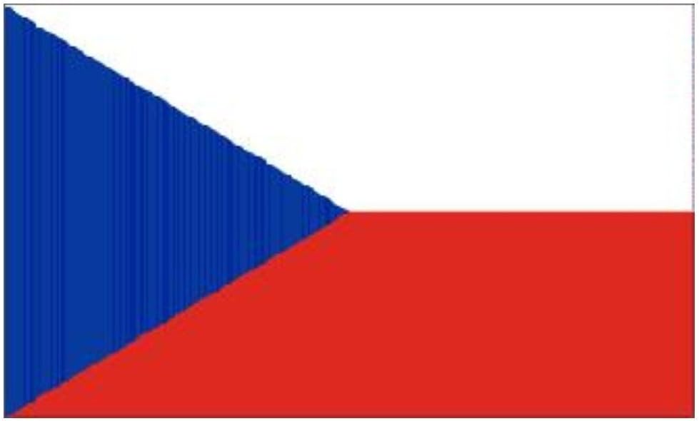 Czech Republic National Flag 5ft x 3ft : Amazon.co.uk: Garden