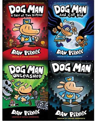 [Dogman 4 Book set: Dog man]((Dog Man #1-4 Boxed Set): Dav Pilkey ...