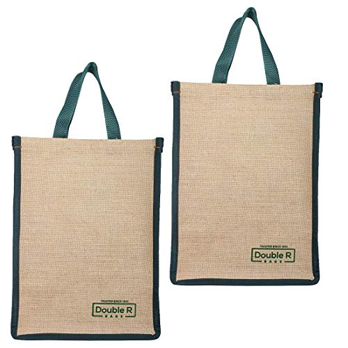 Double R Bags Laminated Jute Reusable Shopping Bags Kitchen Essentials ...