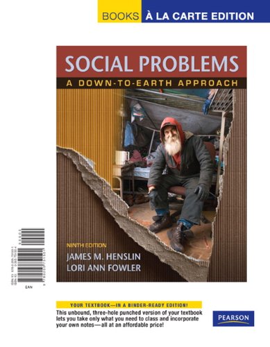 Amazon.co.jp: Social Problems, Books a la Carte Edition (9th Edition ...
