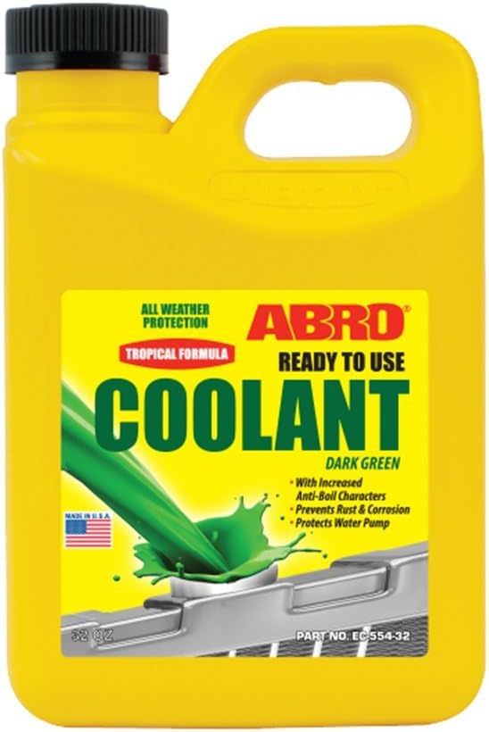 Amazon.com: ABRO Engine Coolant, Dark Green, 32 oz., Tropical Formula ...