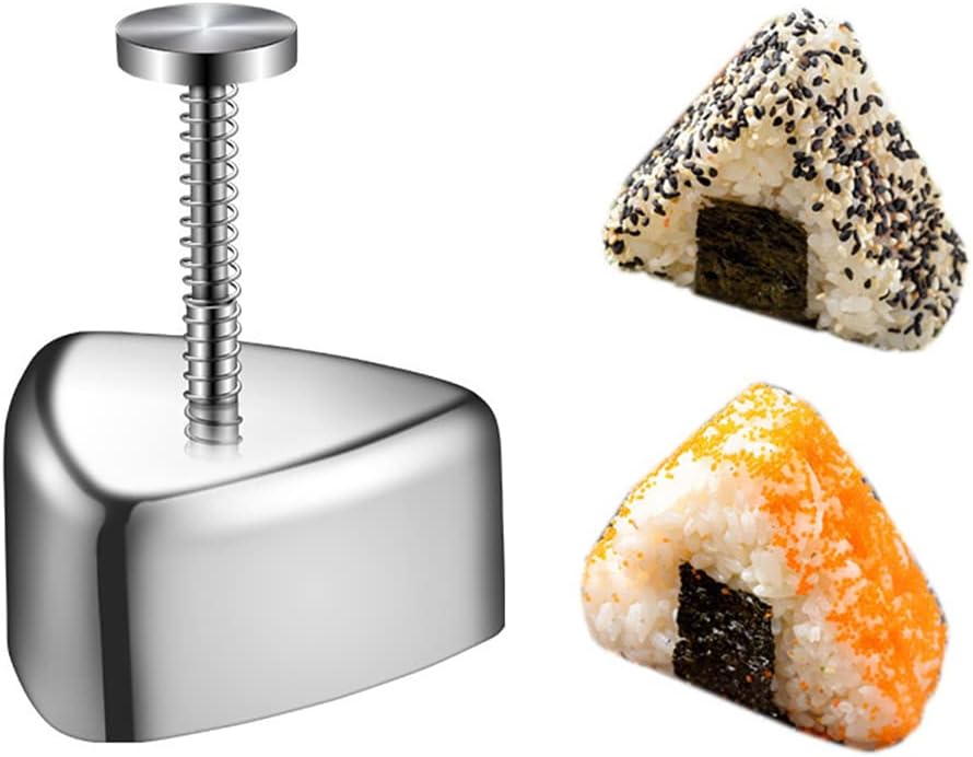 UOTO Triangle Sushi Mold - Stainless Steel Onigiri Rice Ball Maker Mold ...