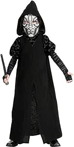 Amazon.com: Harry Potter Deluxe Child's Death Eater Costume, Small ...