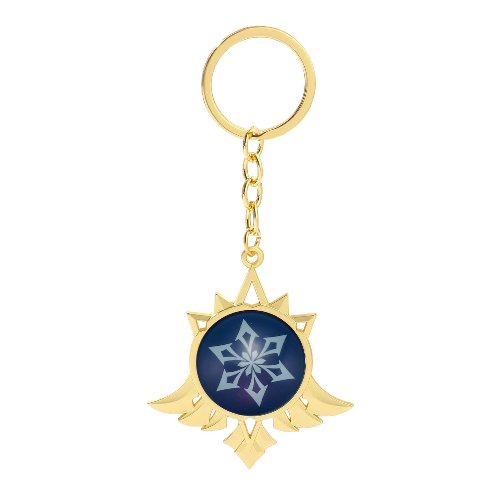 Buy Genshin Impact Vision Keychain - Eye of God Luminous Metal Keychain ...