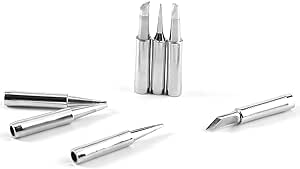 Soldering Tips, 10Pcs Set Copper Solder Iron Tips 900M T For Soldering Rework Station Tool Tip ...