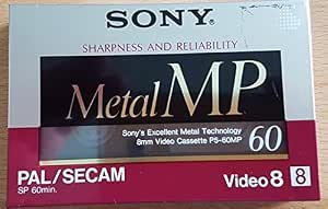 Sony P5-60MP - Video8 / 8mm Videocassette - Metal Technology - PAL ...
