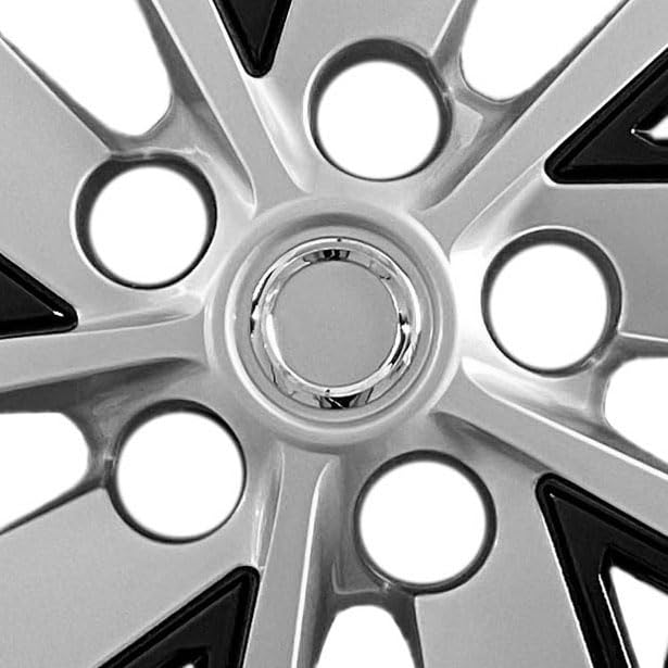 Snapklik.com : Hubcapscom - Premium Quality 16 Inch Silver & Black ...
