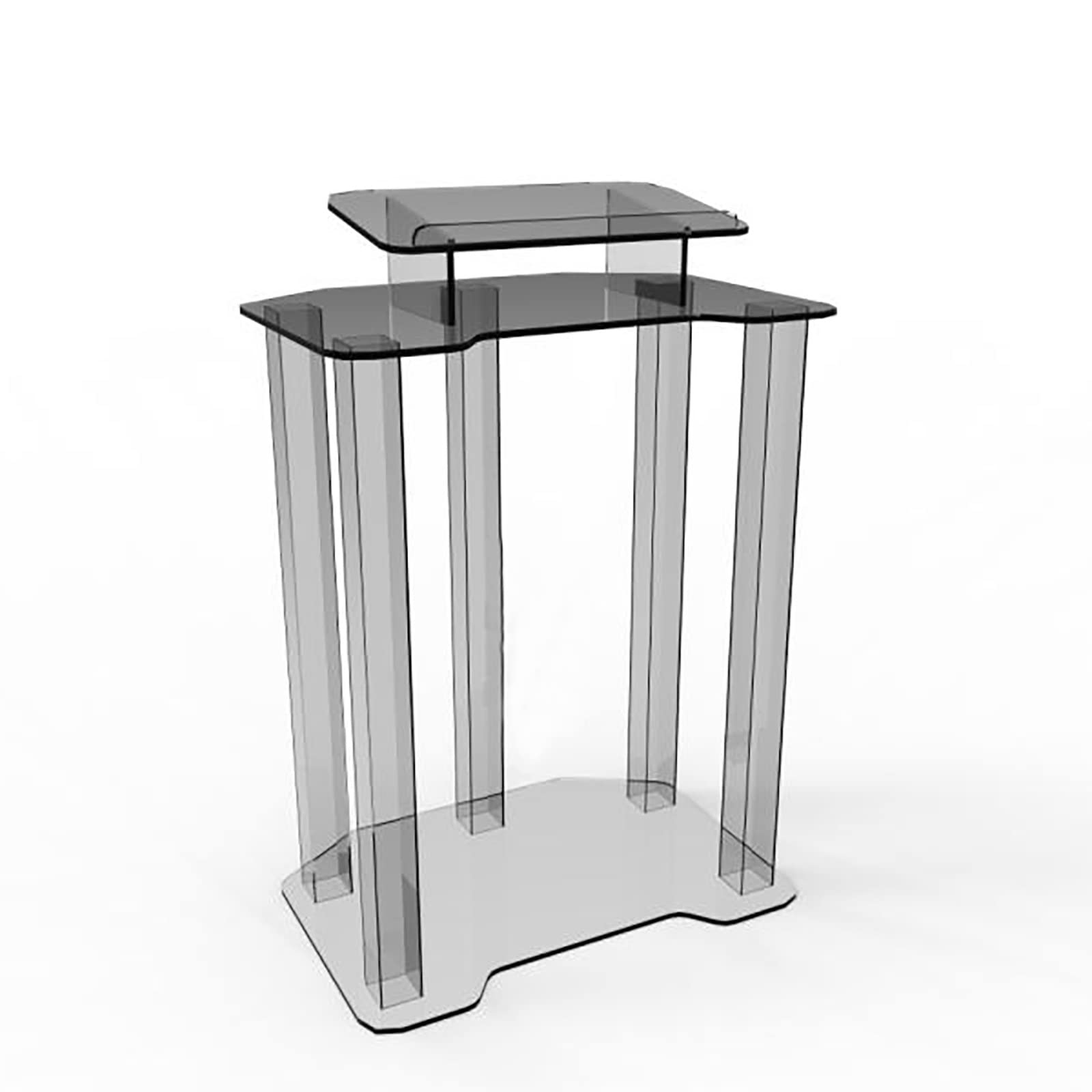 Buy Black Podium Pulpit For Churches, Clear Podium, Floor Standing ...