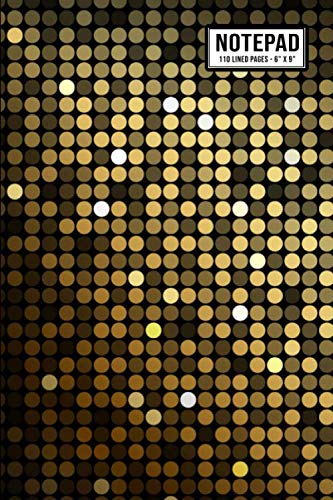 Gold Notepad: Gold Small Lined Notepad / Notebook | 110 Pages | 6 x 9 ...