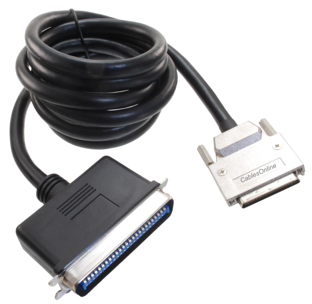 Amazon.com: CablesOnline 6ft VHDCI 68-Pin 0.8mm Male to Centronics 50 ...