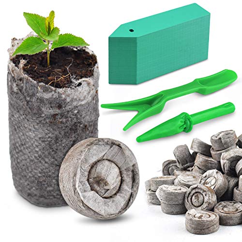 PACETAP 100 Pcs 30mm Peat Pellet Seed Starter Soil, Compressed Seed ...