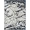 Amazon.com: LUXE WEAVERS Ivory Gold 5x7 Marble Abstract Area Rug : Home ...