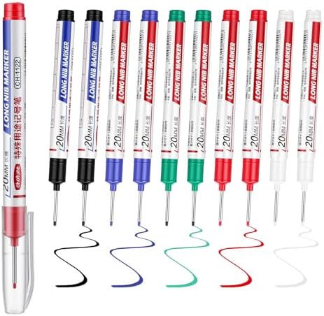 Amazon.com: Ymapinc 10 Pack Long Nib Marker, Fine Tip Deep Hole Paint ...