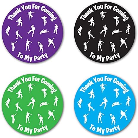 Epic Modz 36x Birthday Party Stickers "Thanks for Coming" Boys Girls ...