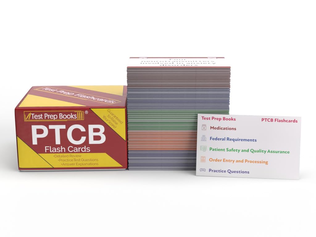 Amazon.com: PTCB Exam Study Cards: PTCB Exam Prep 2024-2025 with ...