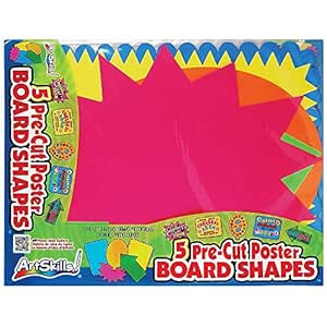 Artskills 11" x 14" Poster Board Shapes for School Poster Projects ...