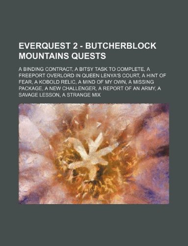 Amazon.co.jp: Everquest 2 - Butcherblock Mountains Quests: A Binding ...
