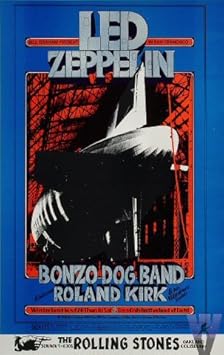 Amazon.com: Led Zeppelin at Winterland Fillmore Era Poster ...