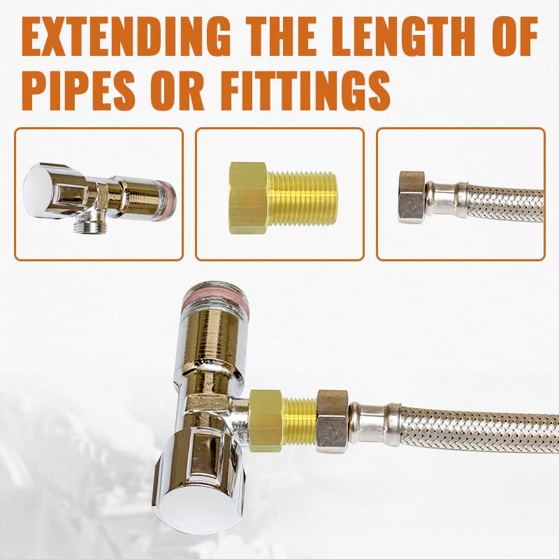 Snapklik.com : SUNGATOR Brass Pipe Fitting, 1/2-Inch Male Pipe X 1/2 ...