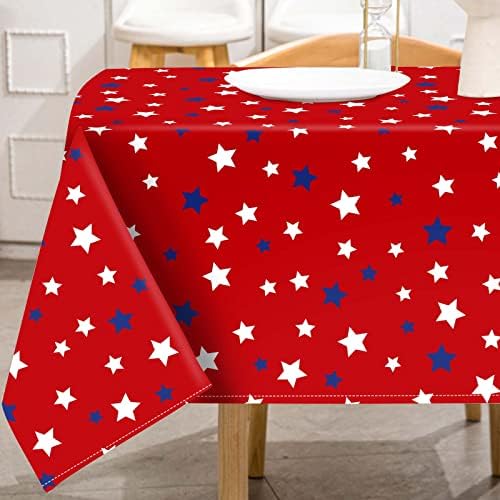 Amazon.com: AnyDesign Patriotic Tablecloth 60 x 104 Inch Rectangle 4th ...